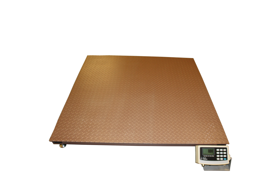 Floor Scales with Large Graphics LCD Digital Display - Stainless Steel ...