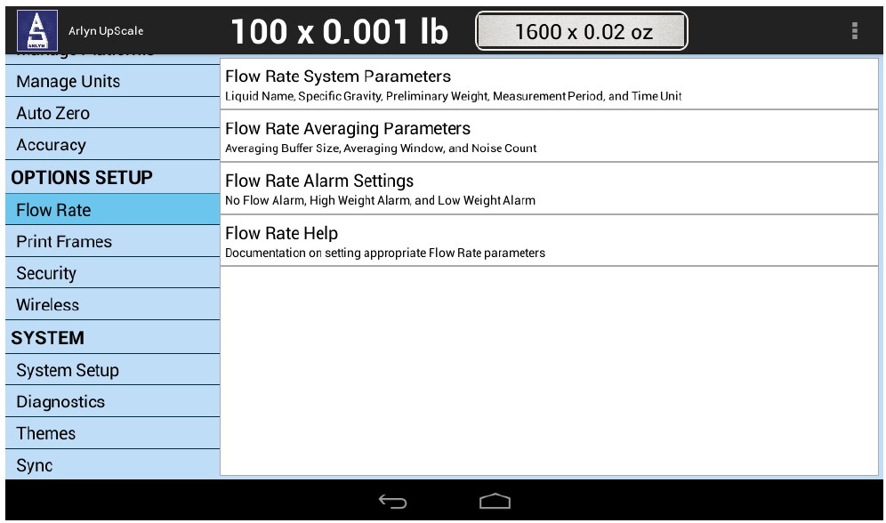Flow Rate Measurement System - Arlyn UpScale - Arlyn Scales